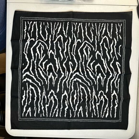 No Brand | Accessories | Nwt Blackwhite Zebraprint Bandana Freddie ...
